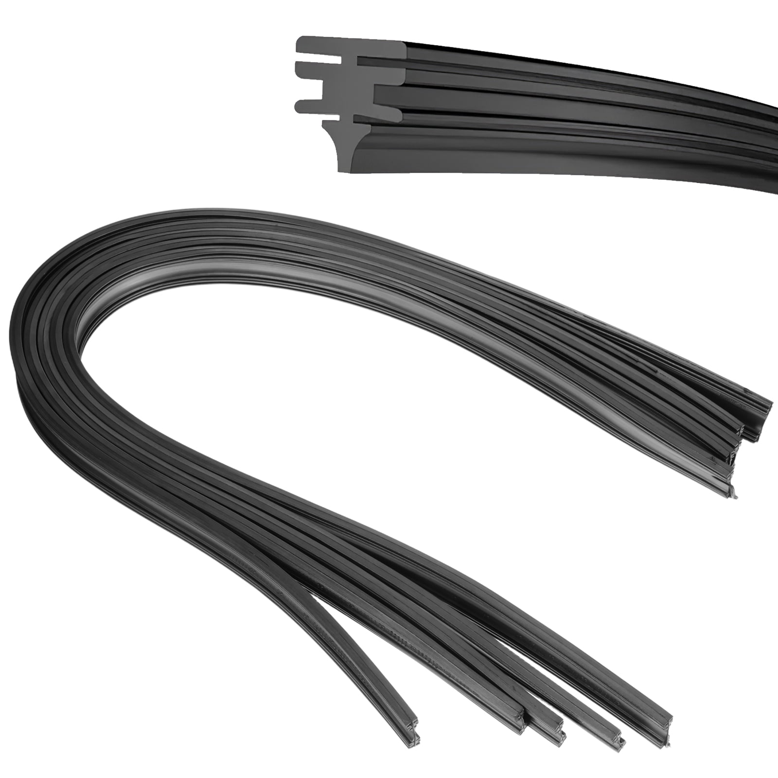 Raindrops 10 Pieces Windscreen Wiper Rubber Refills for Severe Driving ...