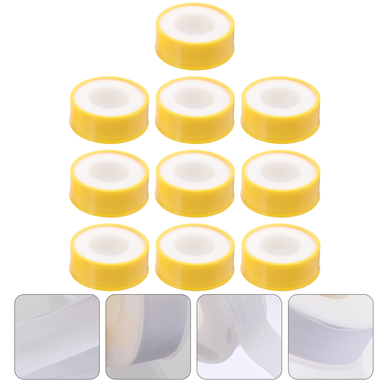Raindrops 10 Rolls Ptfe Sealant Tape Yellow for Plumbing Thread ...