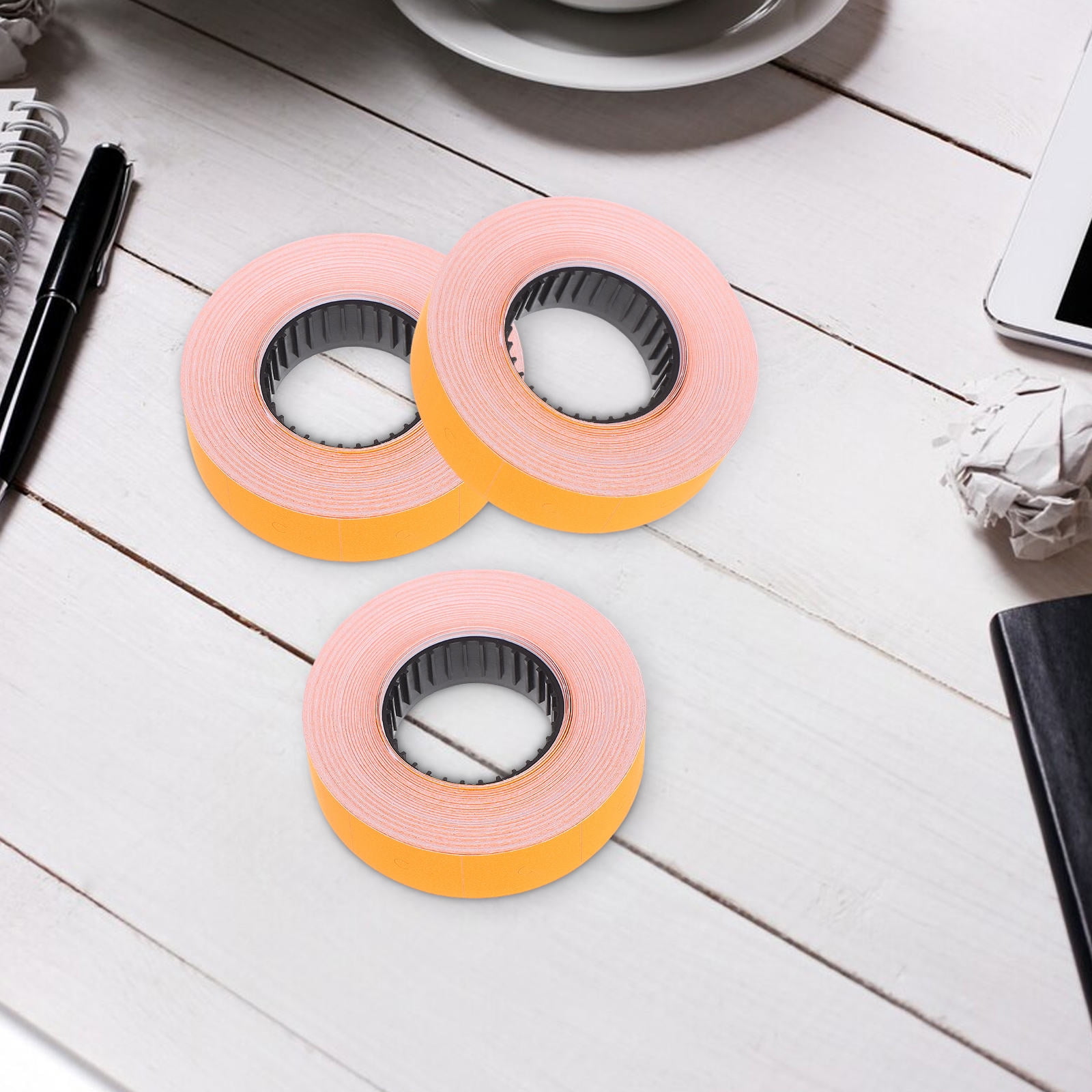 Raindrops 10 Rolls Price Label Paper for Labeler MX 6600 Orange Sticker ...