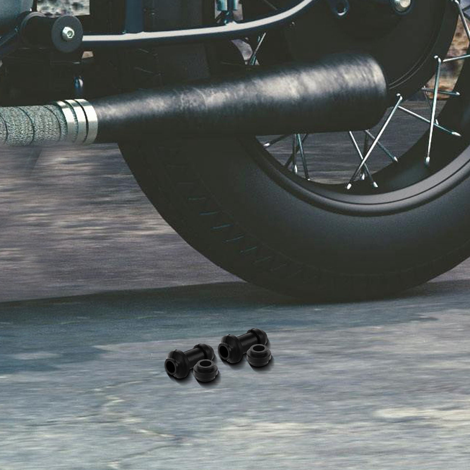 Raindrops 10 Sets Brake Bleeder Dust Caps Black Rubber for Motorcycle ...