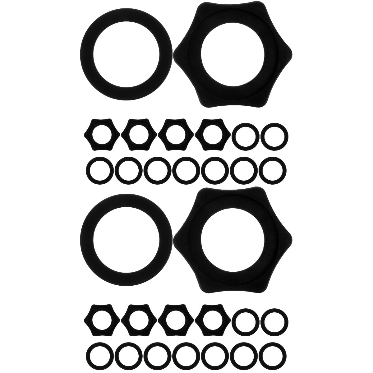 Raindrops 10 Sets Microphone Rings Anti Rolling Ring Handheld Cordless ...