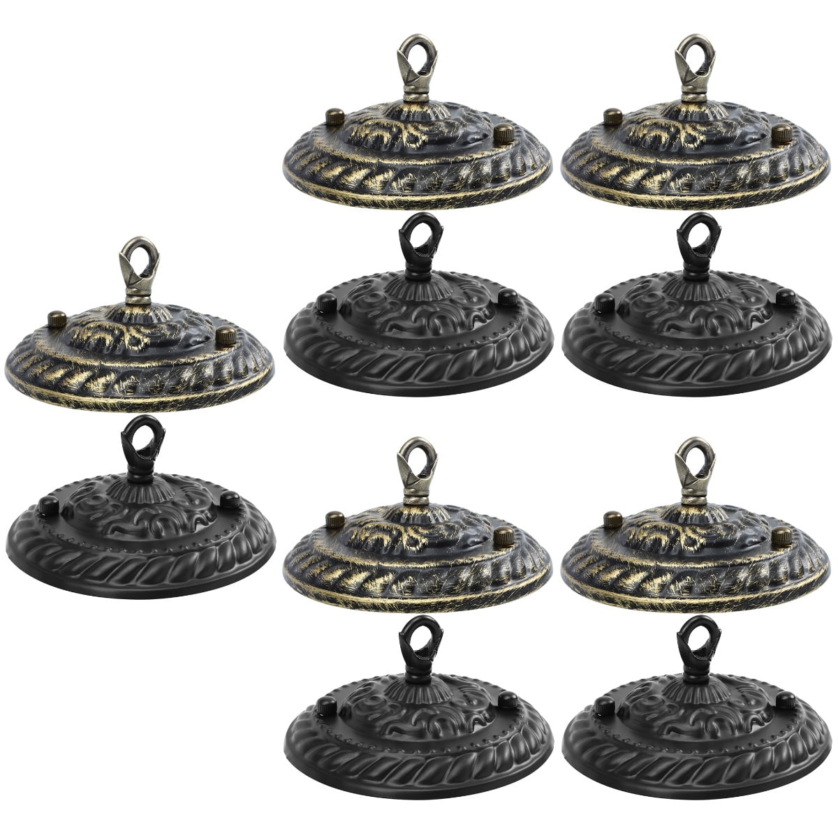 Raindrops 10 Sets Pendant Light Plate Canopy Vintage Chandelier Plate ...