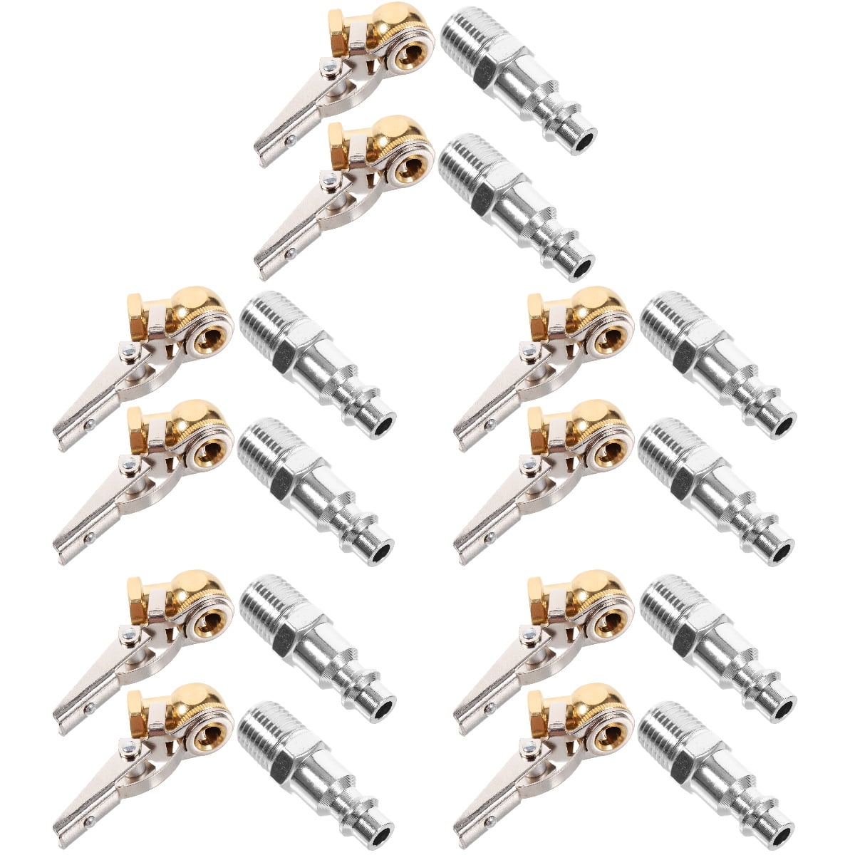 Raindrops 10 Sets Tire Chuck And Clip Kit Locking Air Chuck Tire ...
