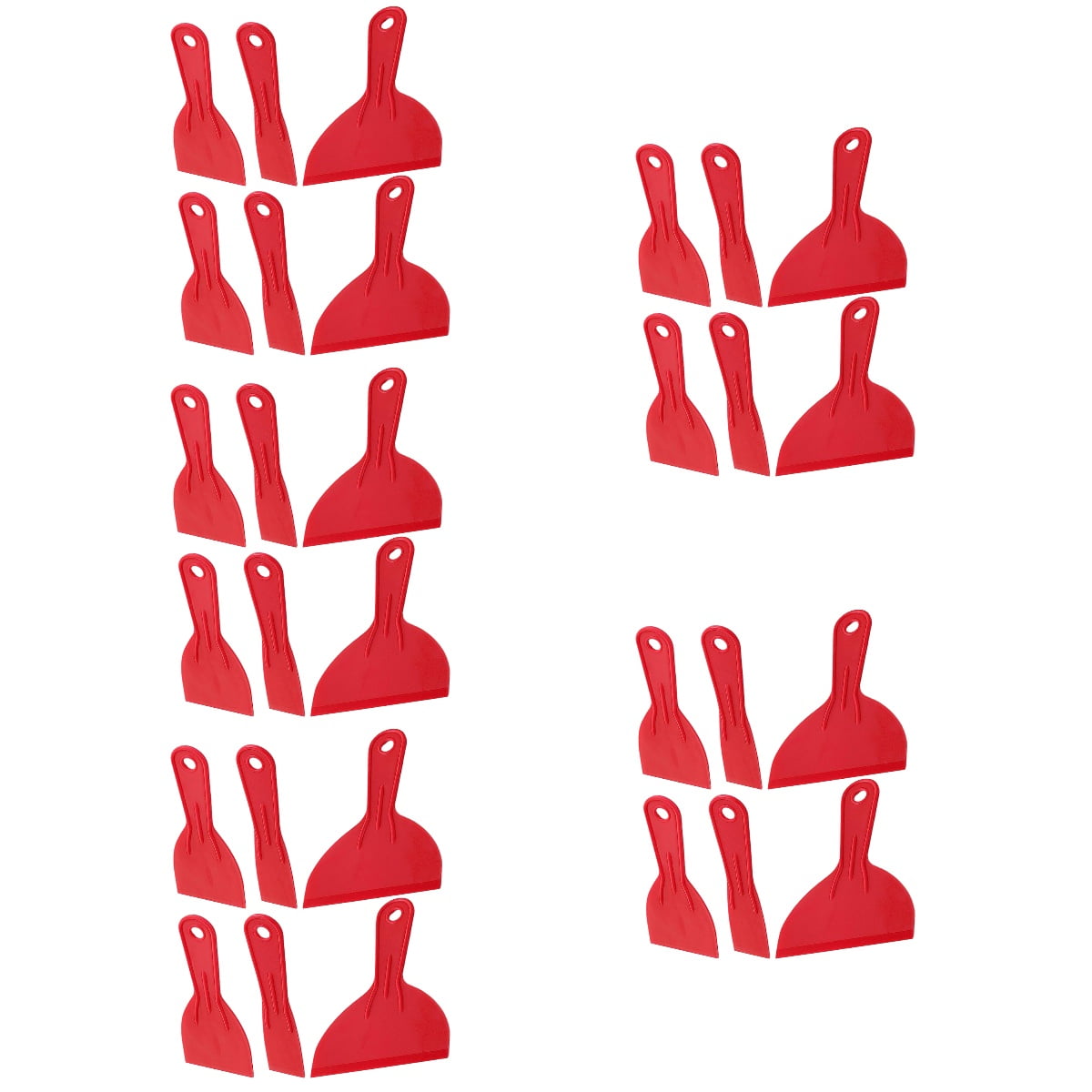 Raindrops 10 Sets of Plastic Cleaning Scraper Multi-Functional Flat ...