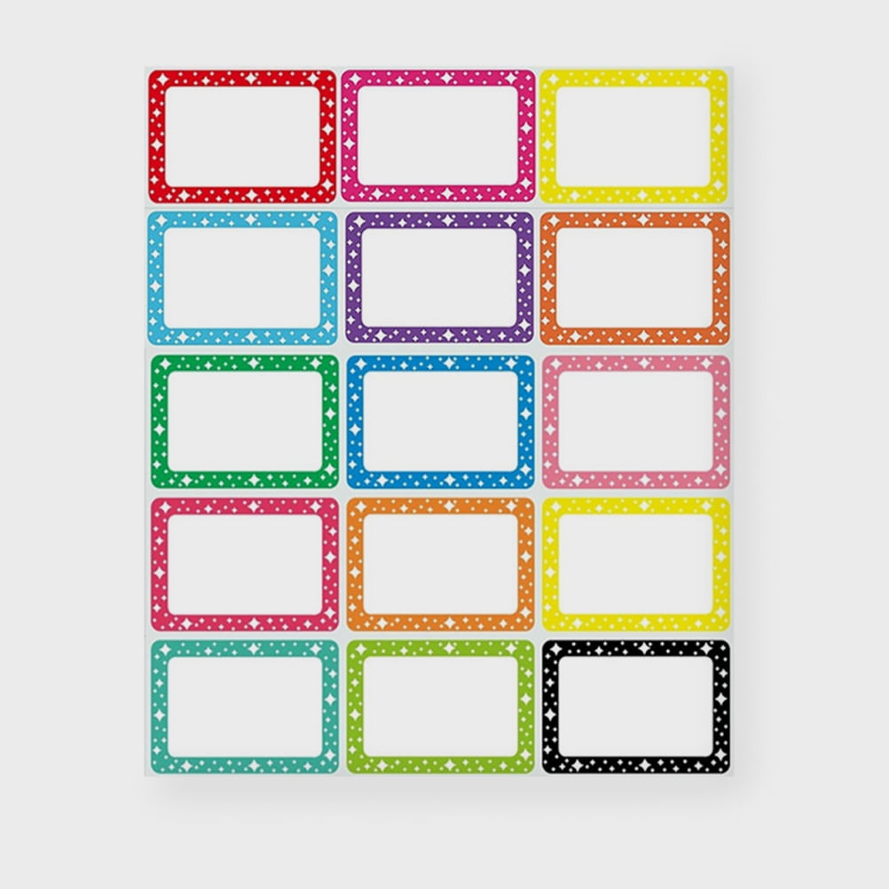 Raindrops Writable Name Paper 10 Sheets 3x2 Labels for Classification ...