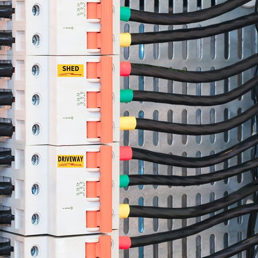 Raindrops 10 Sheets Comprehensive Self-Adhesive Electrical Box Label ...