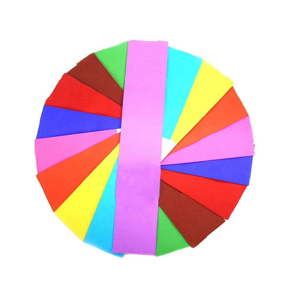 Raindrops 10 Sheets Crepe Paper for Craft Assorted Color Streamers ...