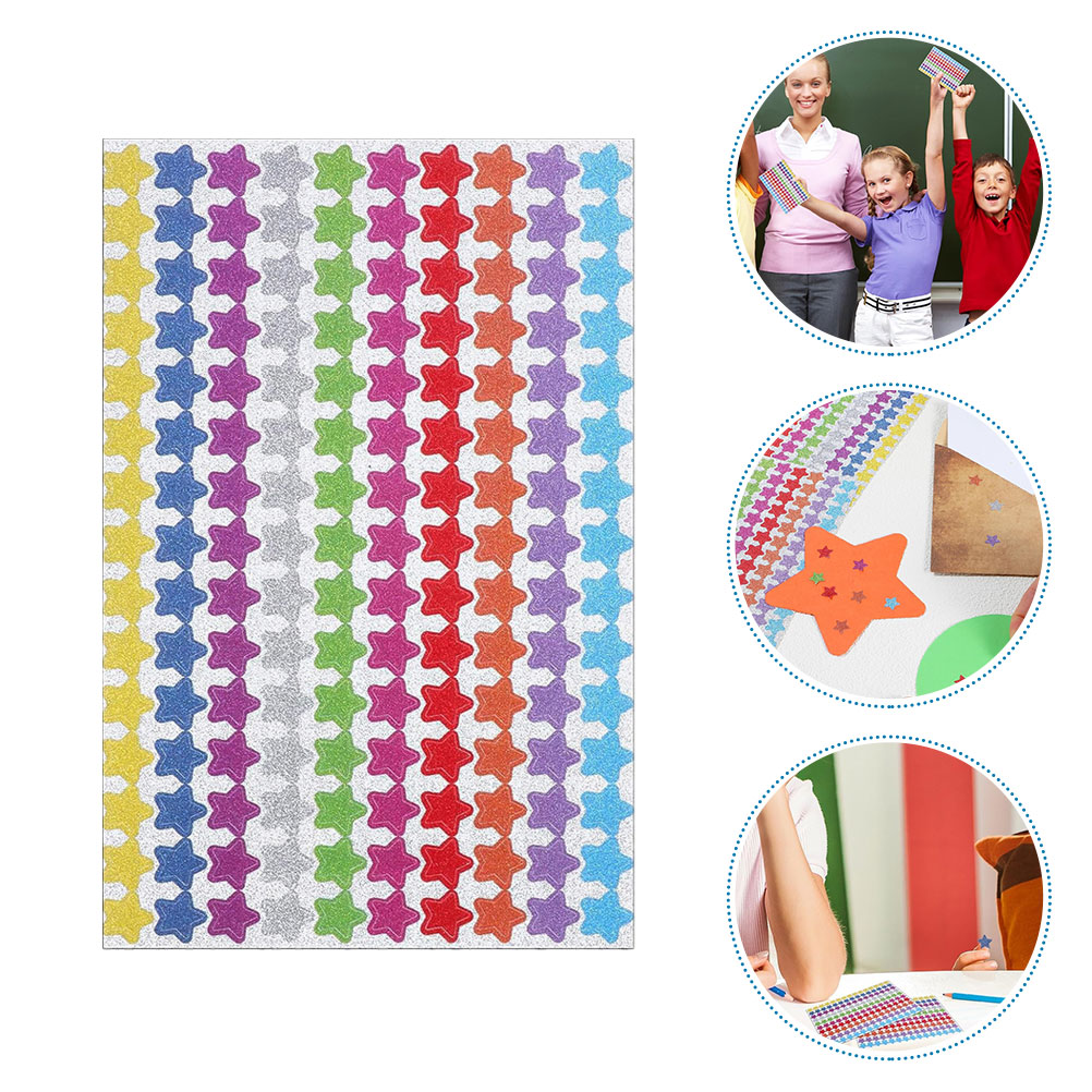 Raindrops Glitter Star Stickers Personalization Decoration for Students ...