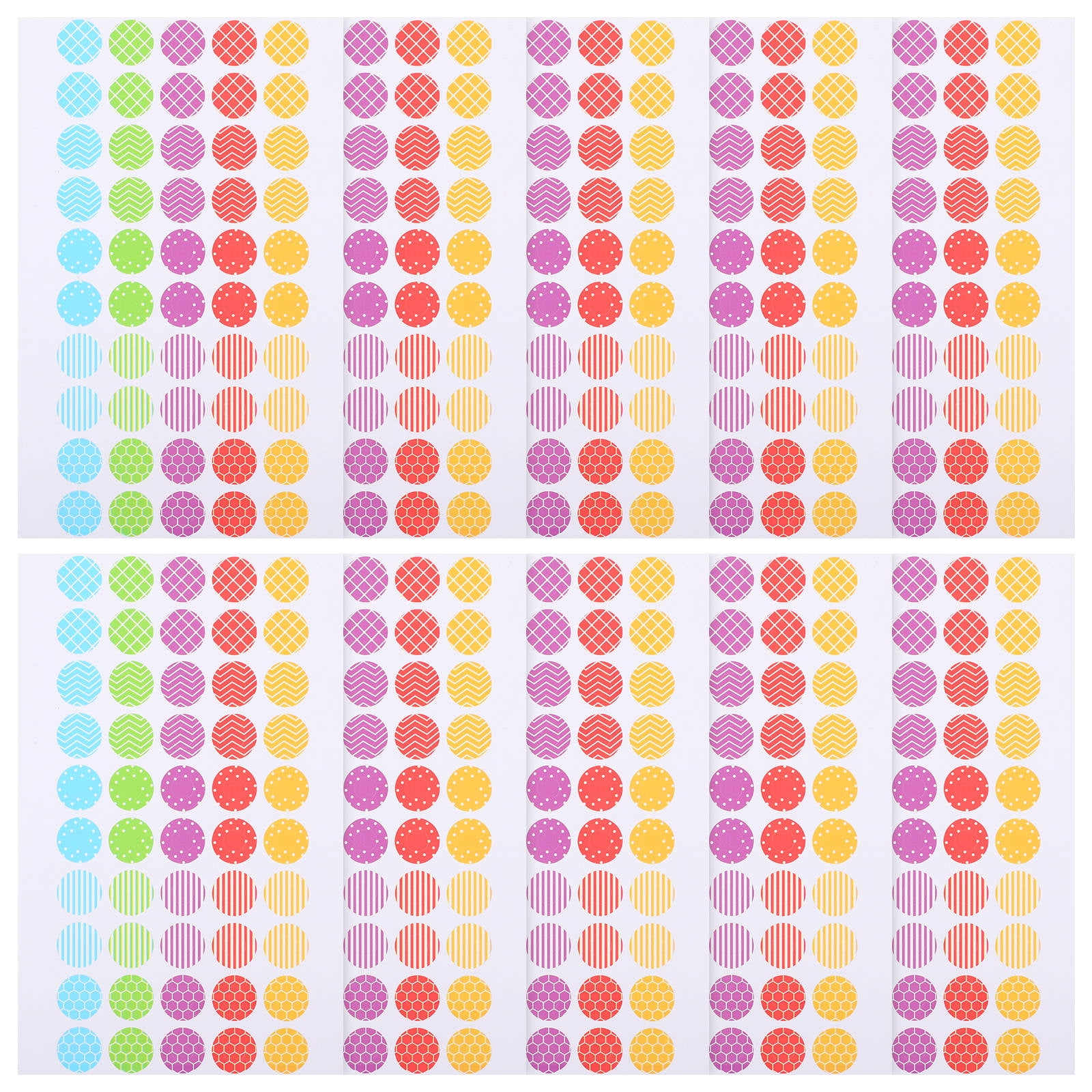 Raindrops 10 Sheets Hole Reinforcement Stickers for Binder Paper Ring ...