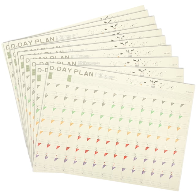 Raindrops 10 Sheets Planning Memo Paper Daily Plan Sheets Large ...