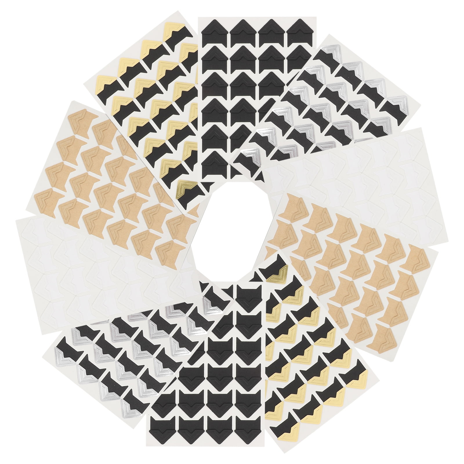 Raindrops Decorative Photo Corners Assorted Colors Paper for ...