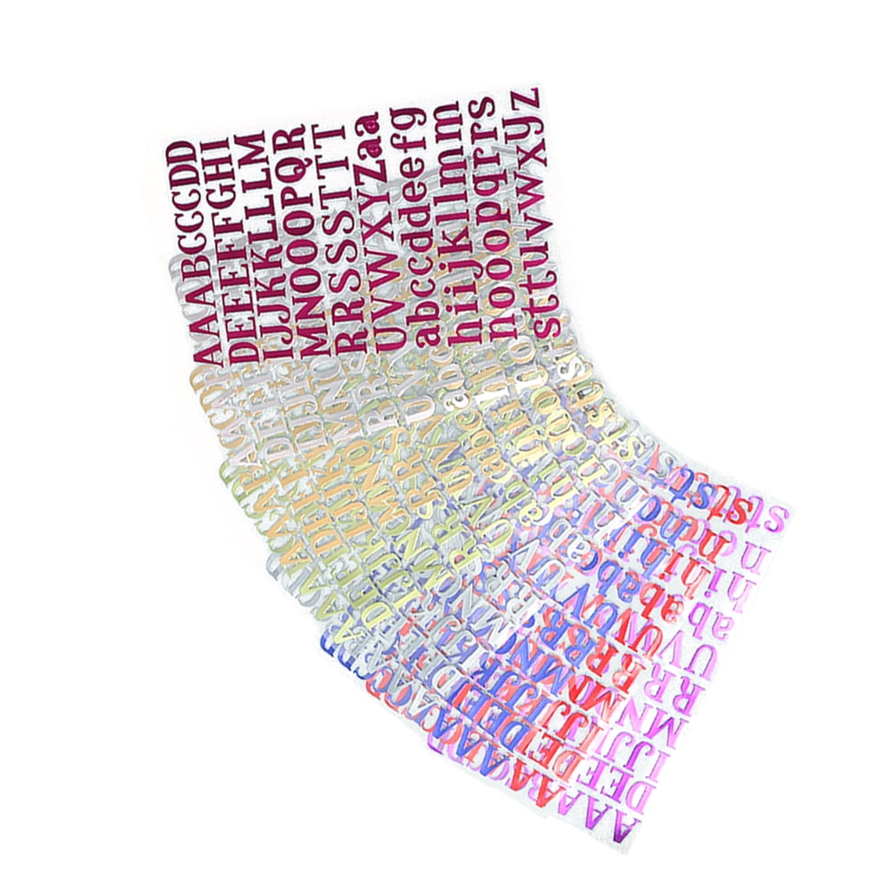 Raindrops 10 Sheets Self-adhesive Alphabet Numbers Stickers for ...