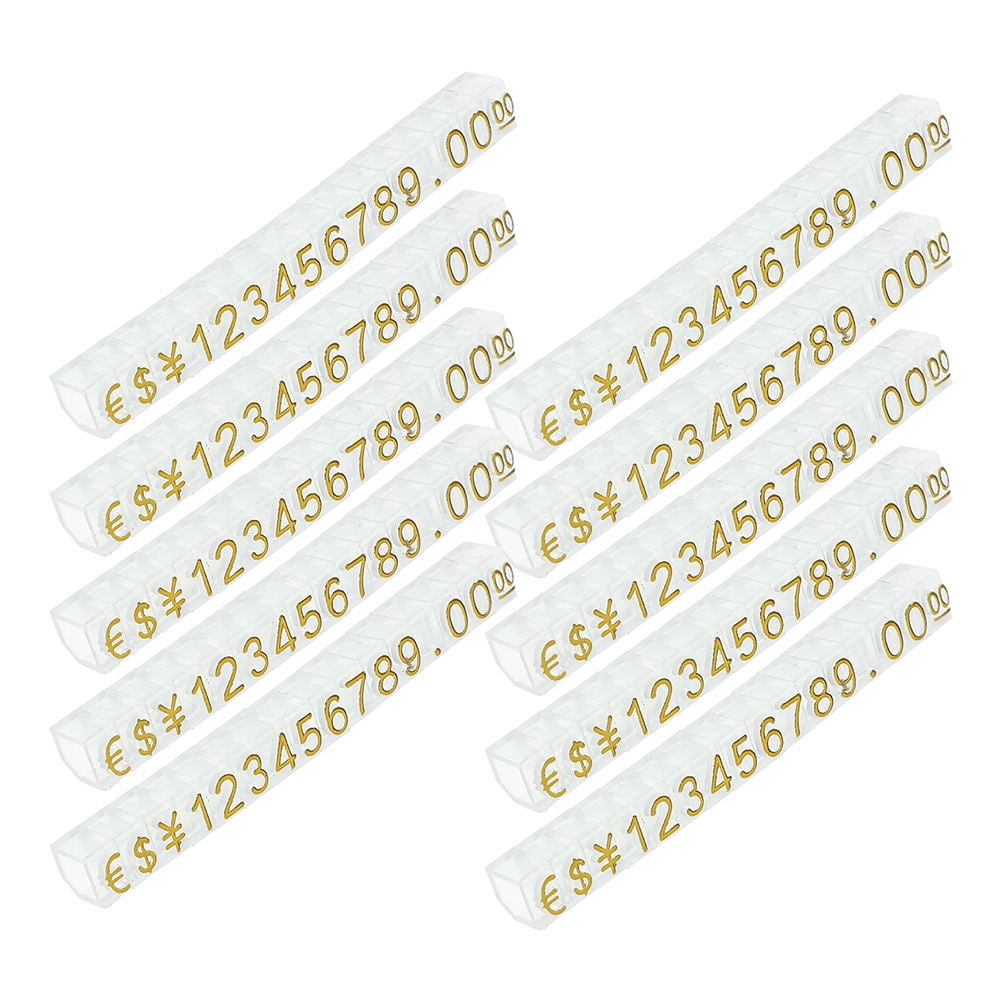 Raindrops 10 Strings Price Tag Cube Small Sale Price Display Tags for ...