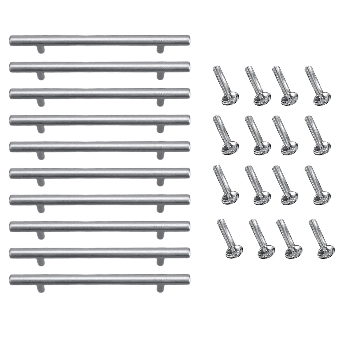 Raindrops 10 T Bar Handles for Kitchen Cupboard, Drawer, Wardrobe ...