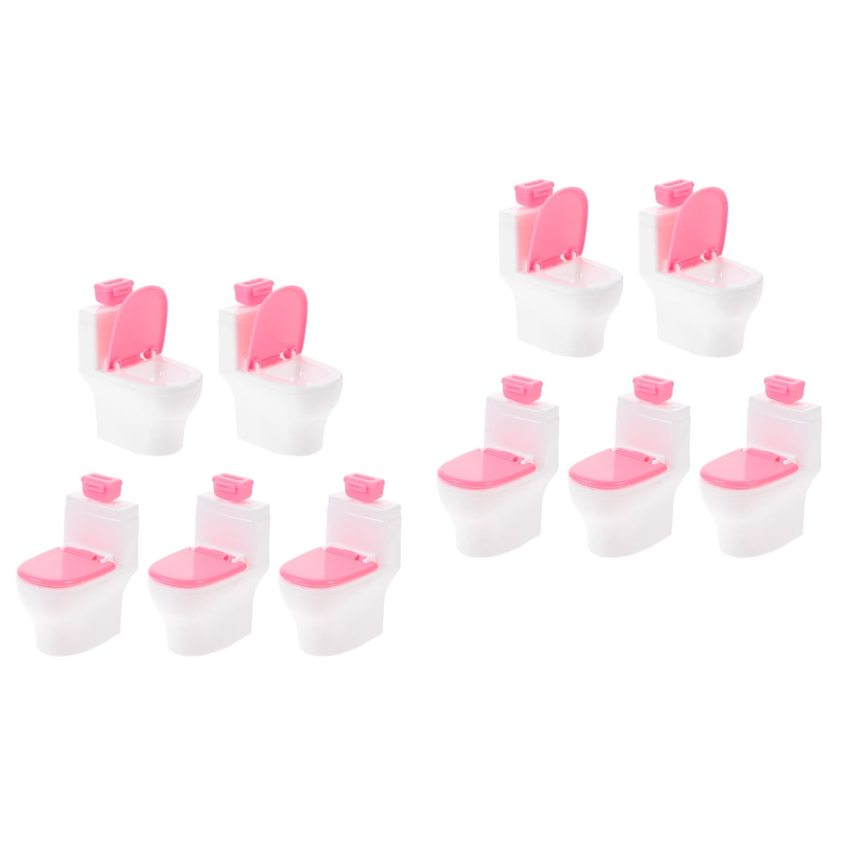 Raindrops 10 pcs Doll House Furniture Miniature Bathroom Toilet Toy ...