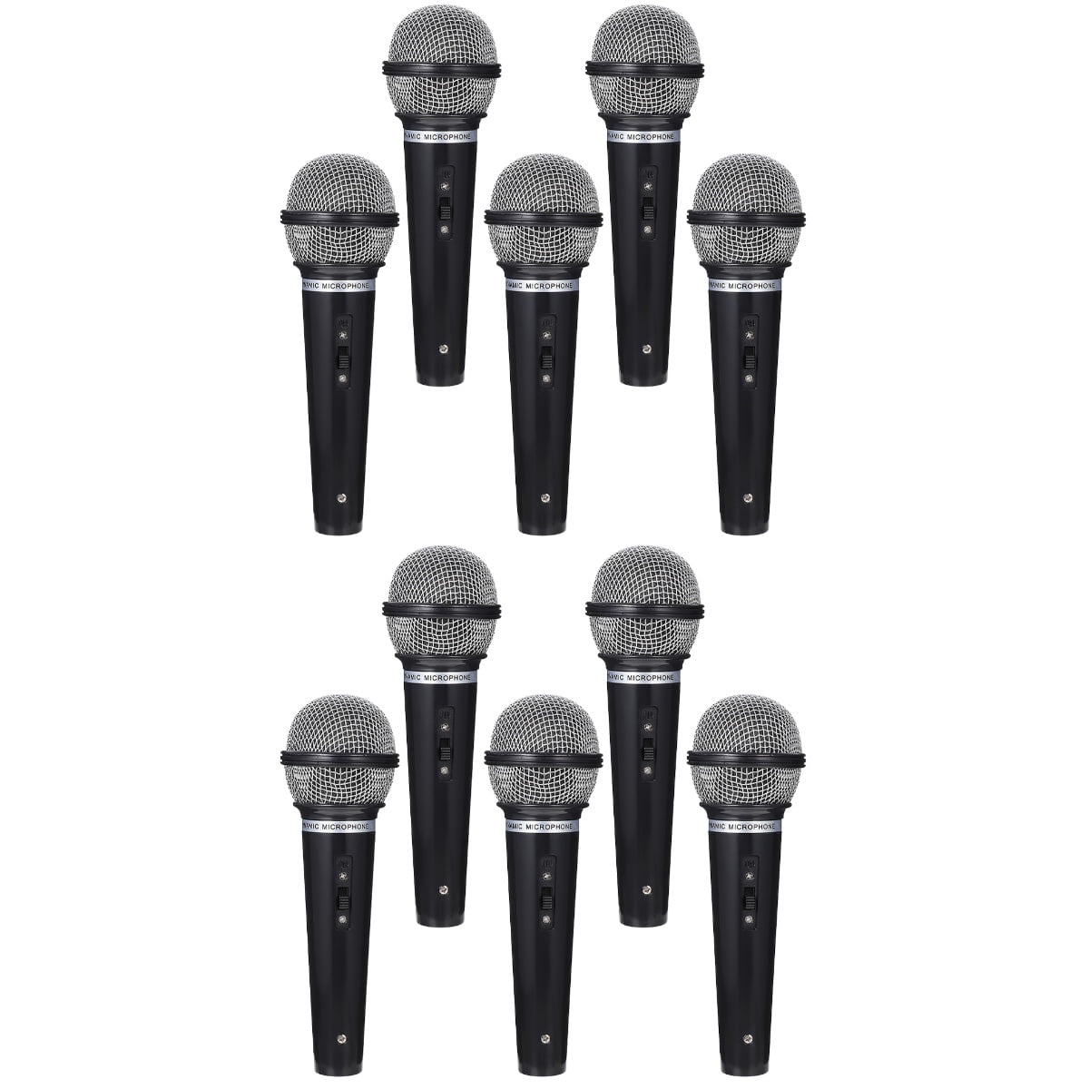 Raindrops 10 pcs Fake Microphone Model Prop Pretend Microphone Prop ...
