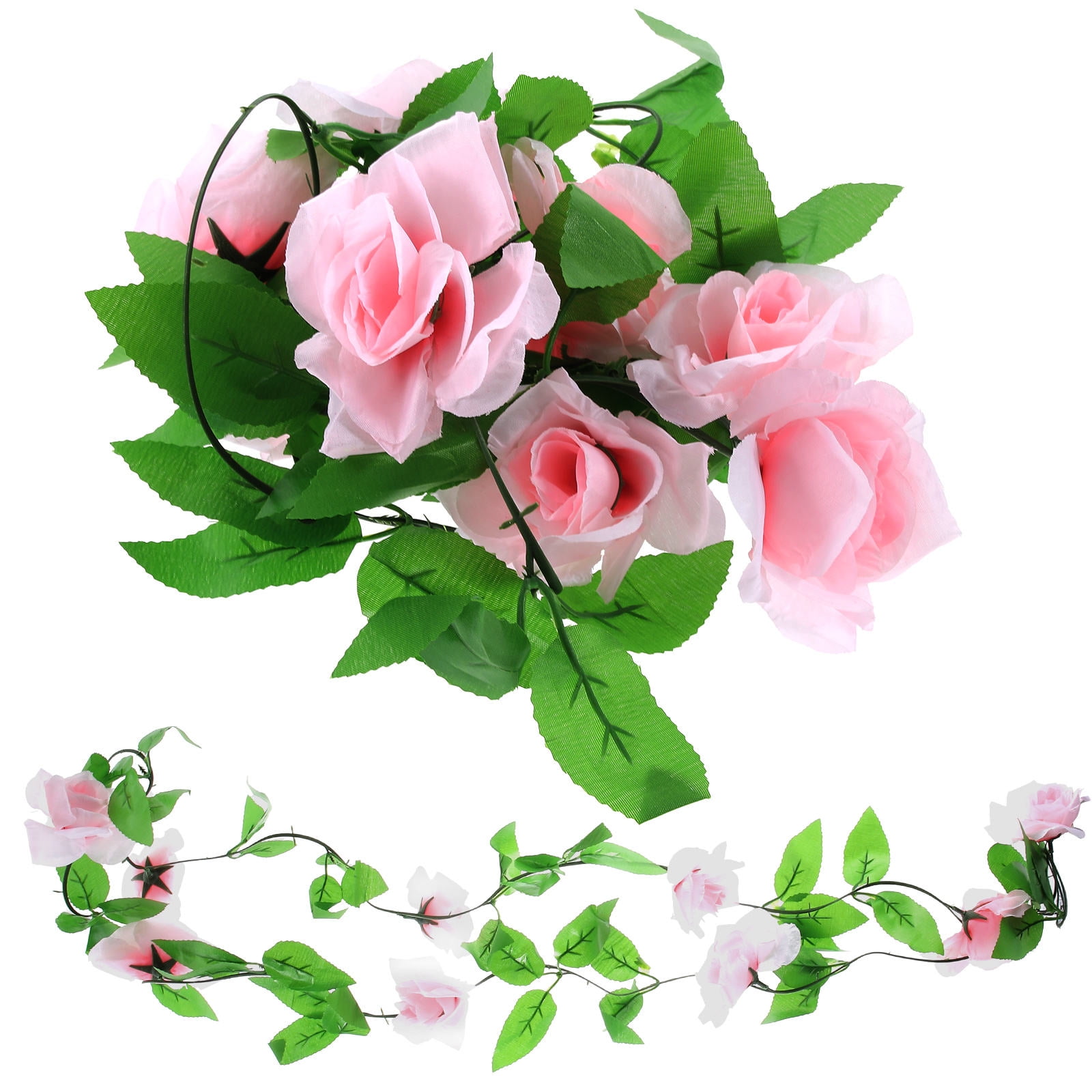 Raindrops 10 pcs Fake Rose Vine Artificial Rose Vine Decor Wedding ...