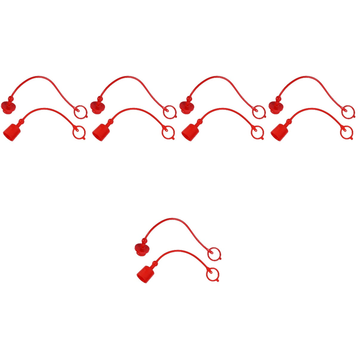 Raindrops 10 pcs Hydraulic Quick Coupler Cap Plug Plug Set Hydraulic ...