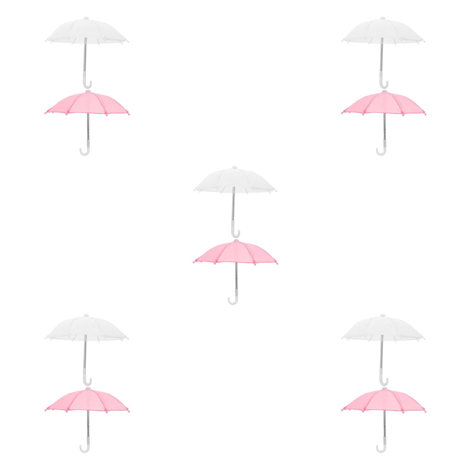Raindrops 10 pcs Miniature Dollhouse Supplies Adorable Mini Umbrella ...