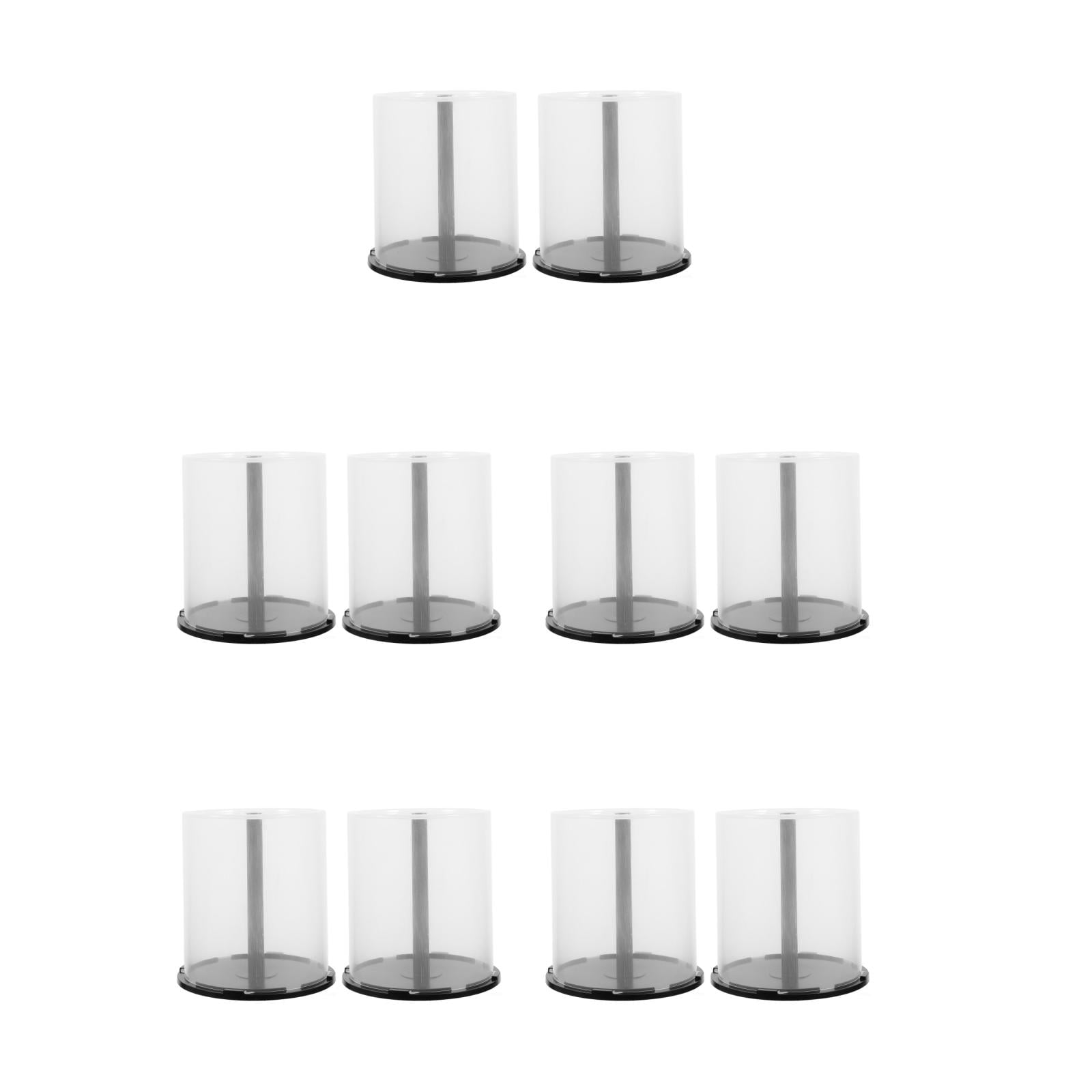 Raindrops 10 pcs Storage Bucket Clear Plastic Dvds Holder Compact Disk ...