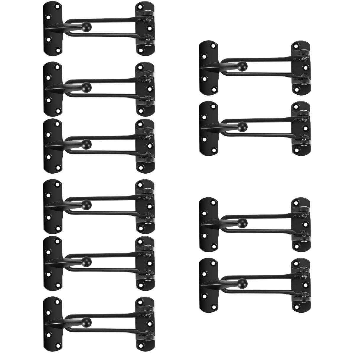 Raindrops 10 pcs Swing Bar Door Lock For Hinged Swing-in Door Security ...