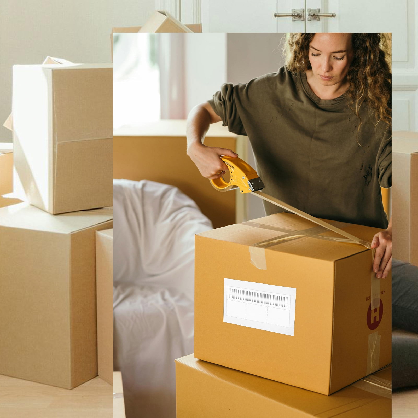 Raindrops 100 PCS Clear Label Covers Plastic Envelope Documents Mailer ...