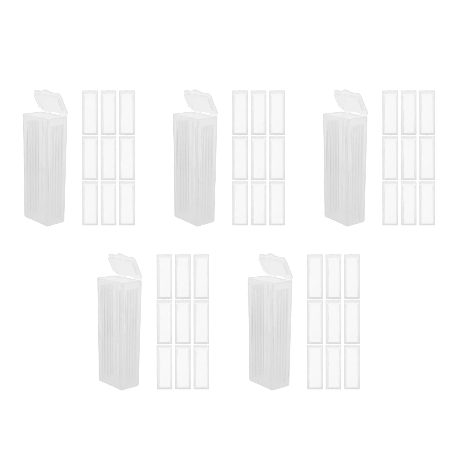 Raindrops 100 PCS Slides Box Slides Storage Box 10-Place Microscope ...