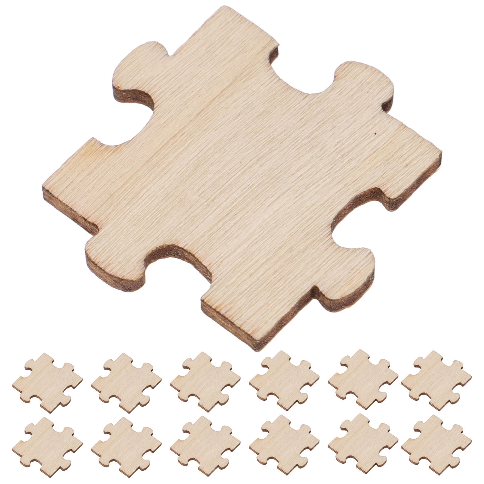 Raindrops 100 PCS Uncolored Blank Puzzle Fidget Toys Kids Games Puzzles ...