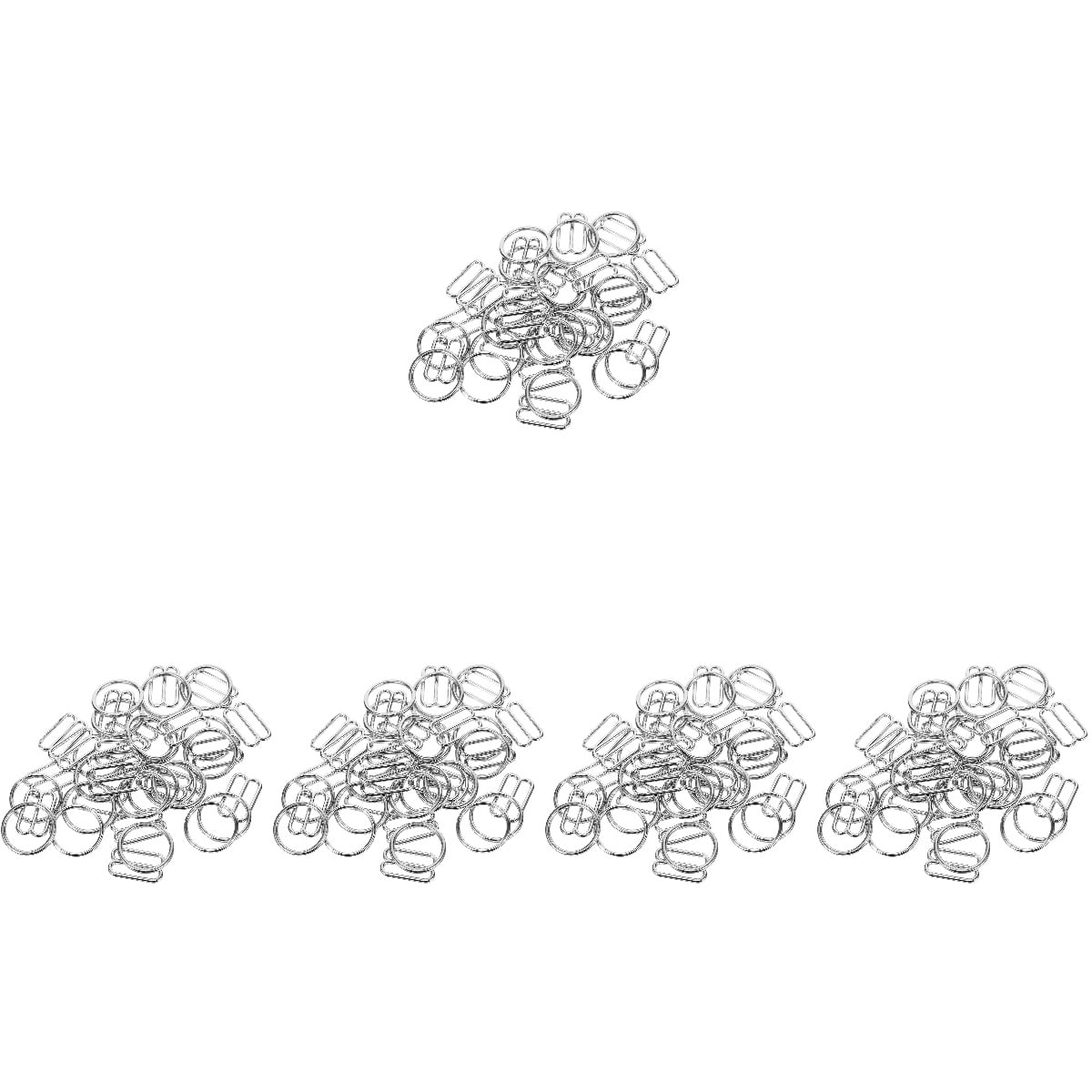 Raindrops 100 Pairs of Bra Hooks Bra Strap Slider Bra Strap Rings Bra ...