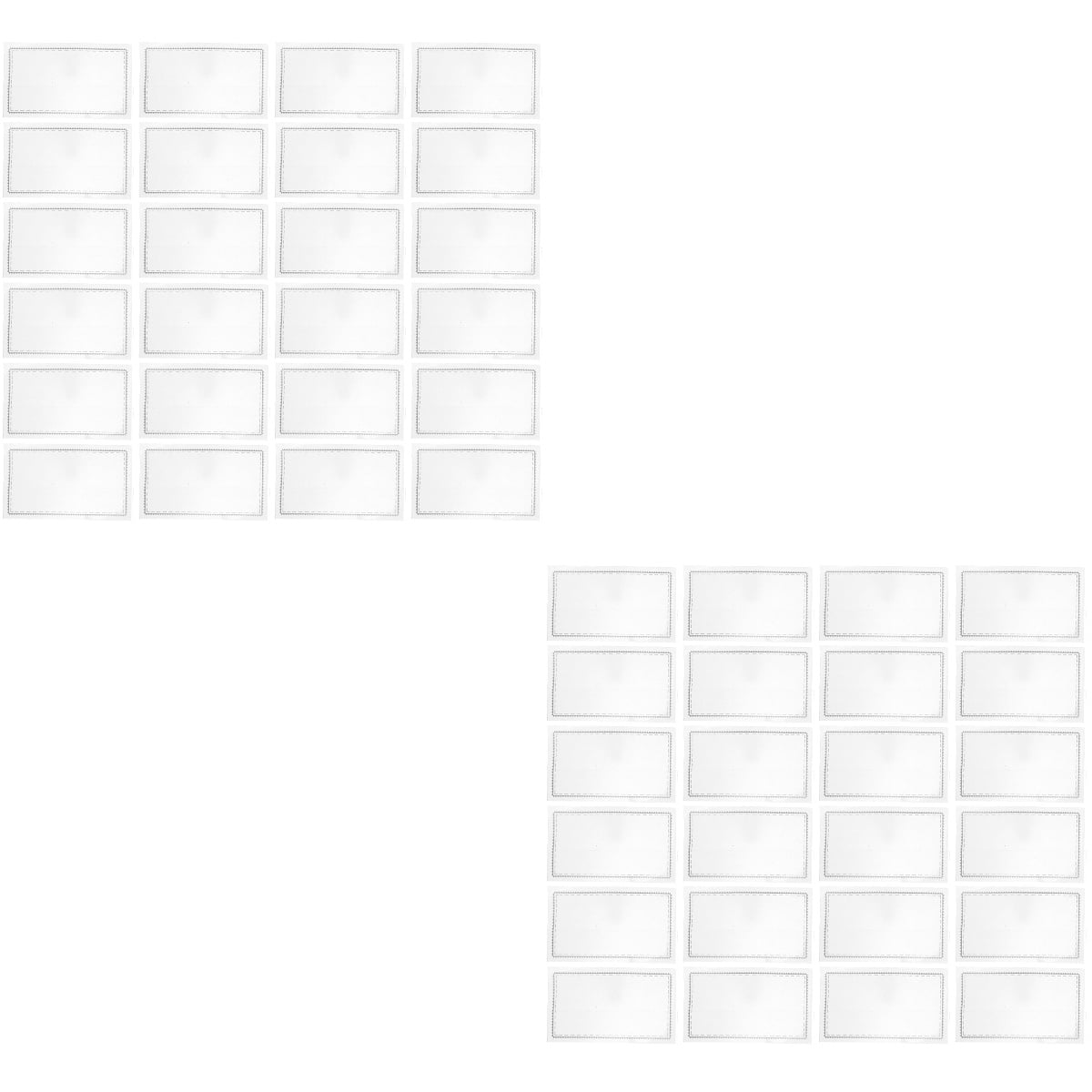 Raindrops 100 Pcs Clipped Design Name Tags Holders Students Name Tags ...
