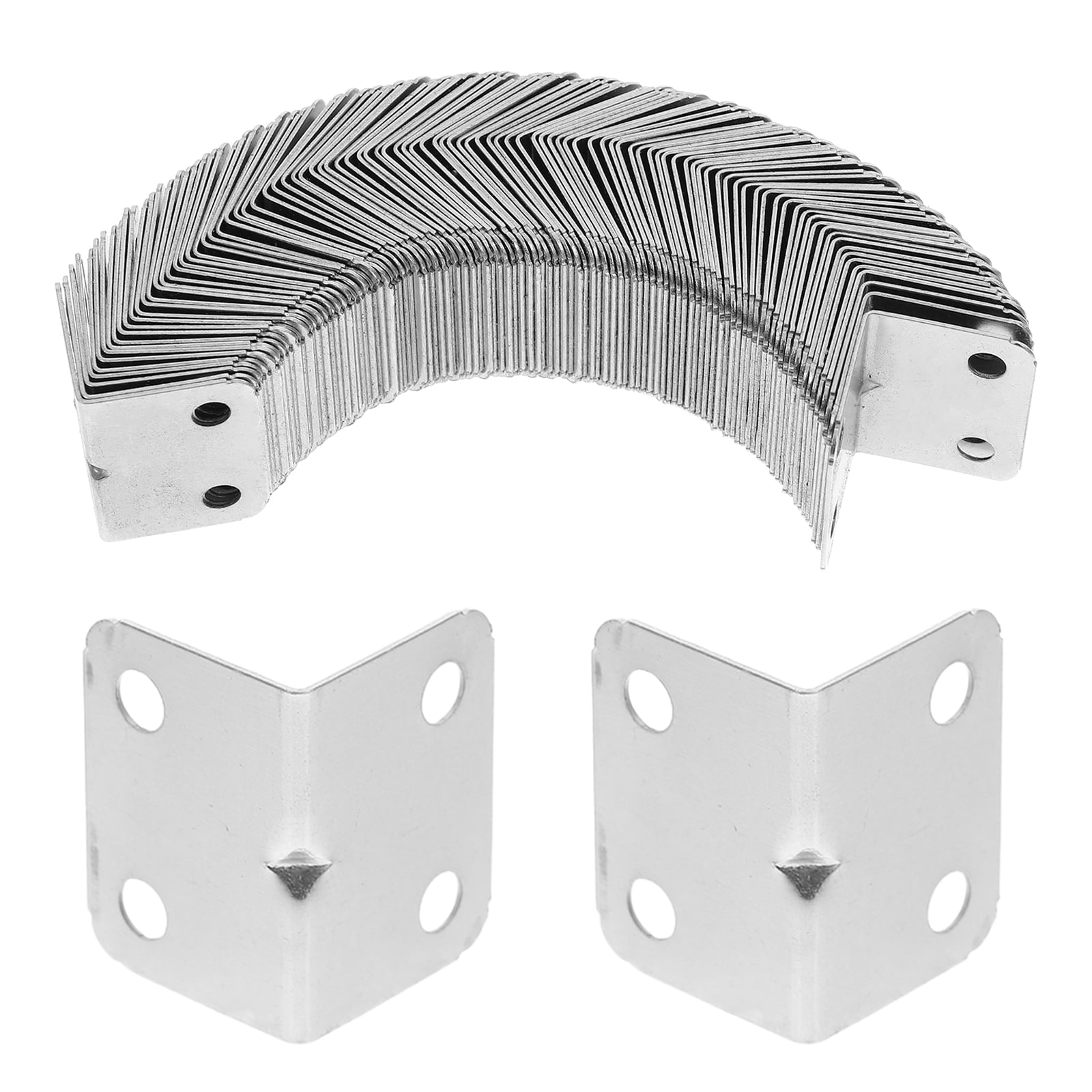 Raindrops 100 Pcs Fixed Angle Brackets Corner Table Furniture Multi ...