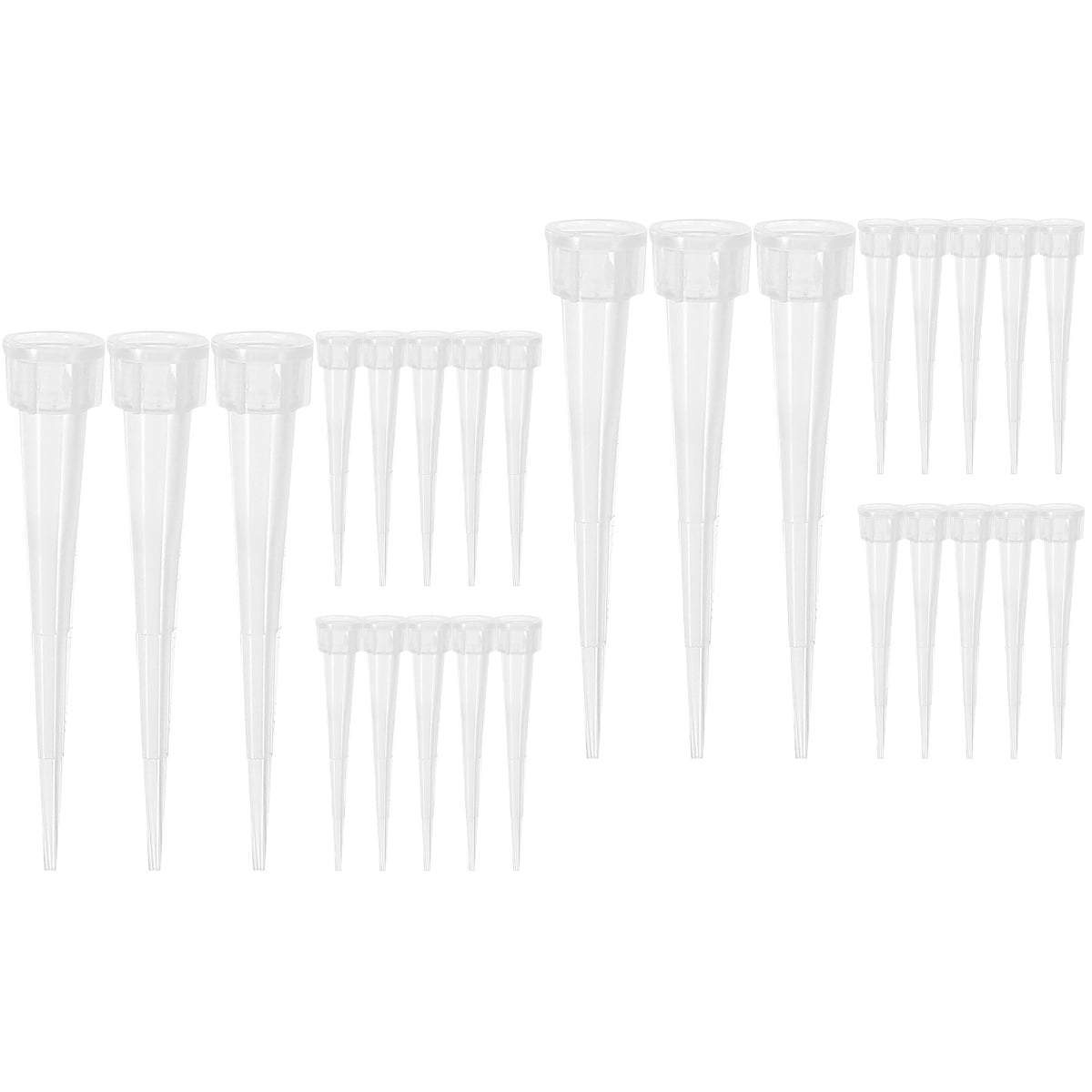 Raindrops 100 Pcs Flower Tubes Clear Plastic Floral Water Tubes Flower ...