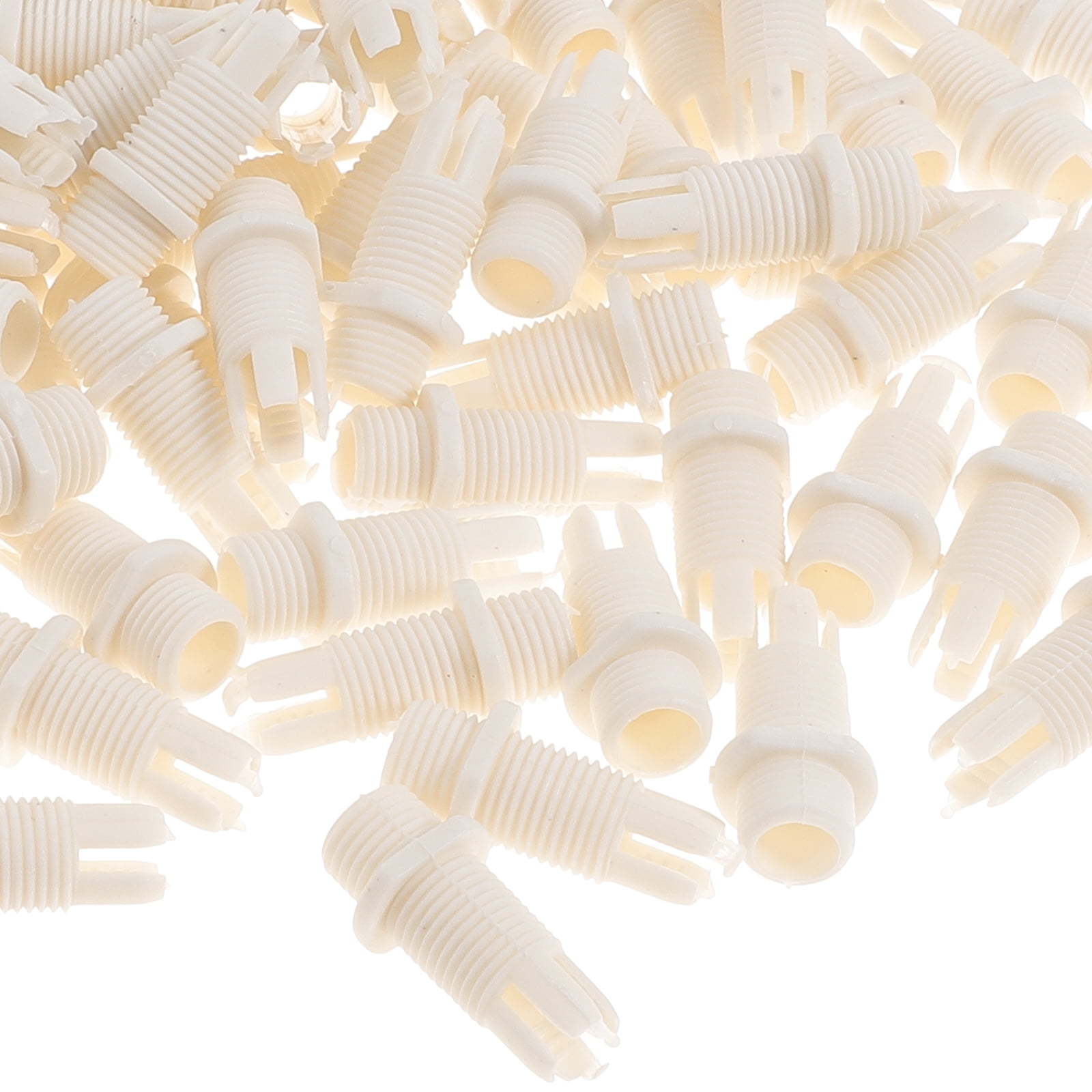 Raindrops 100 Pcs Grips for Wiring Cable Fixing Clamps Electrical White ...