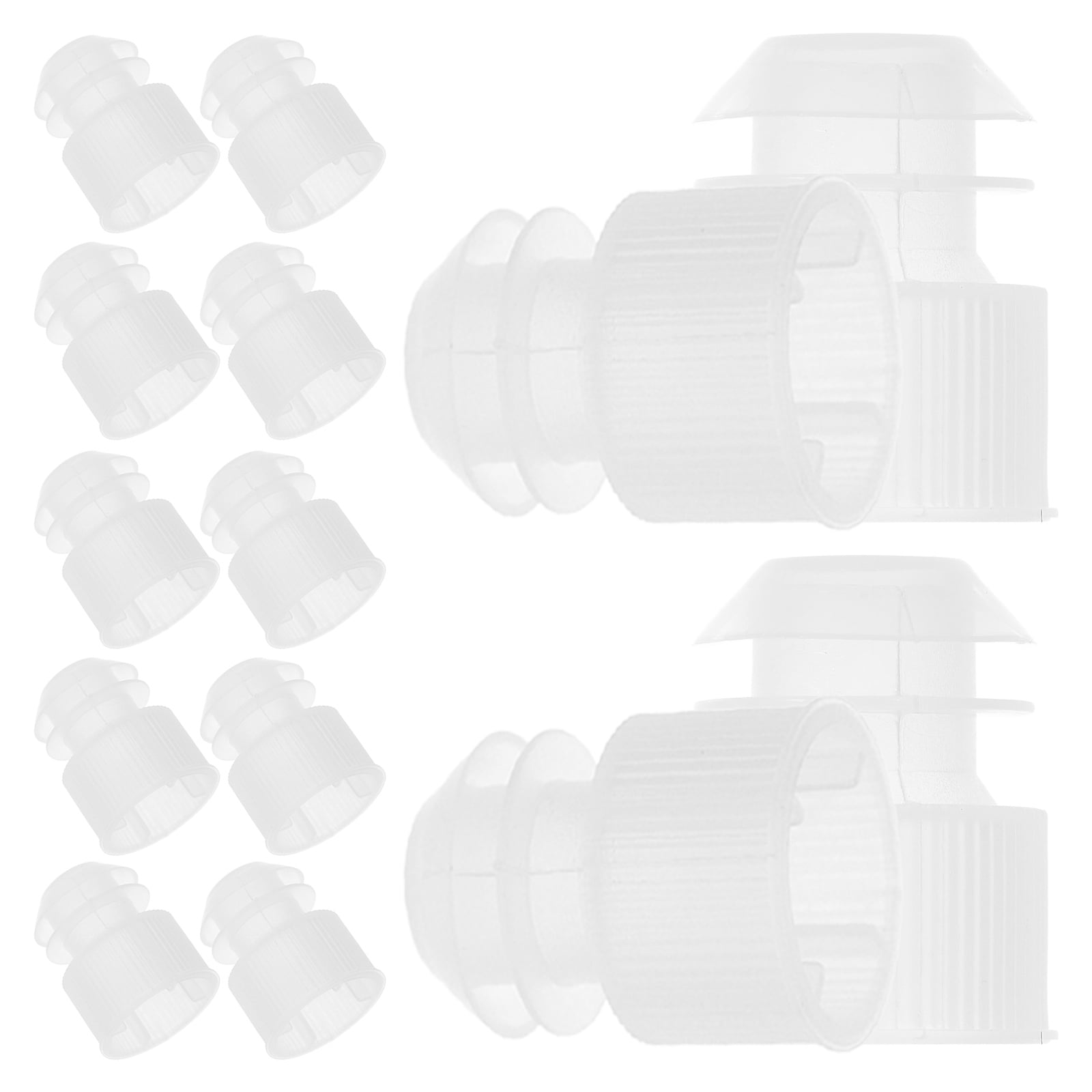 Raindrops 100 Pcs Laboratory Test Tube Stoppers Plastic Sealing Plugs ...