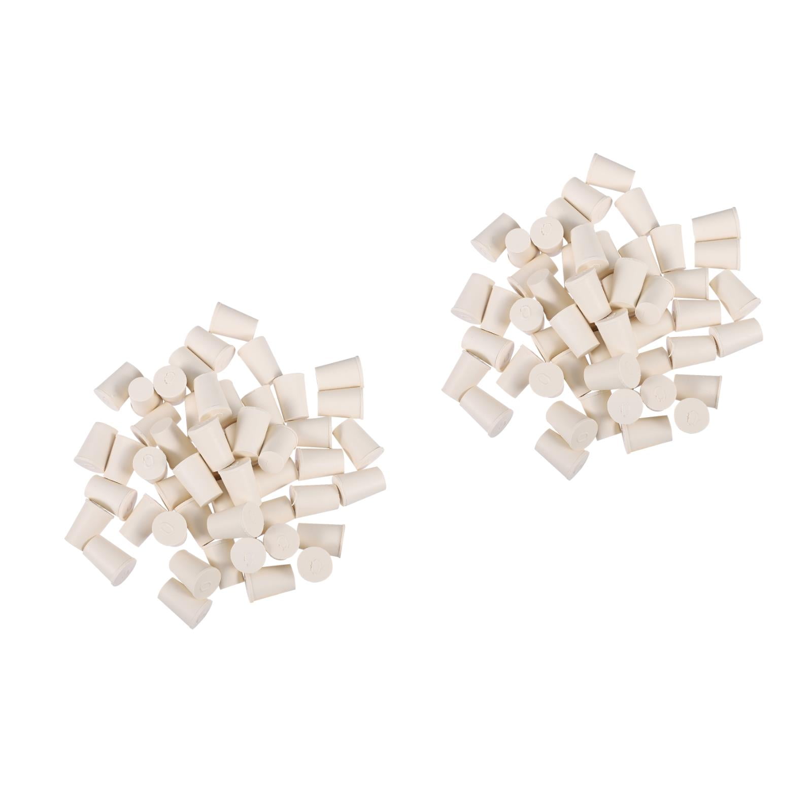 Raindrops 100 Pcs Rubber Stoppers Practical Test Tube Stopper Tapered ...