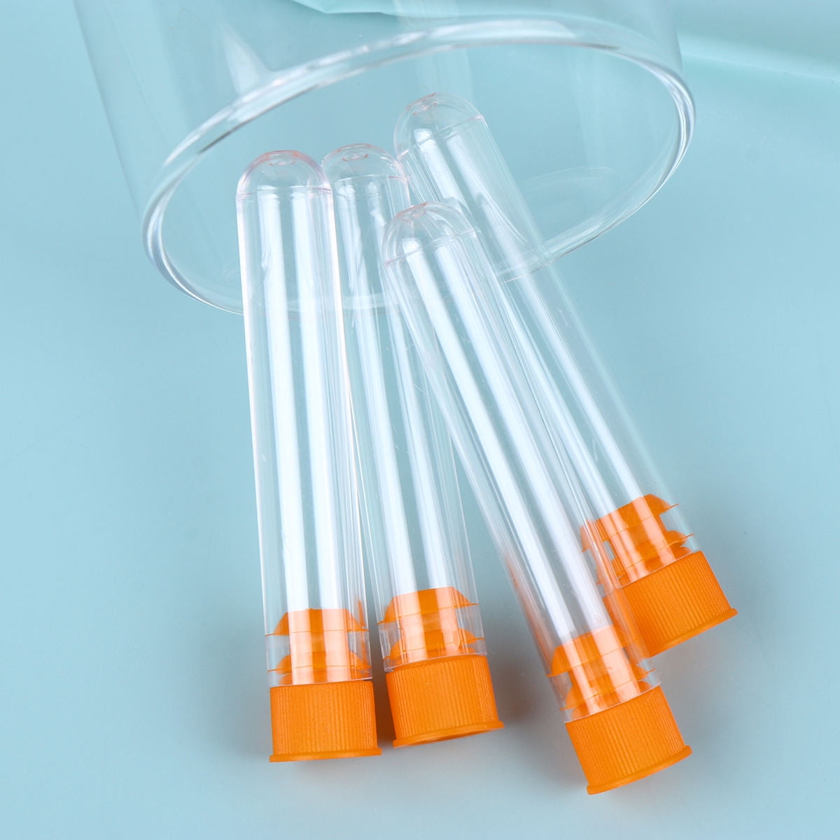 Raindrops 100 Pcs Shaped Vials Plastic Test Tube Travel Size Tubes ...