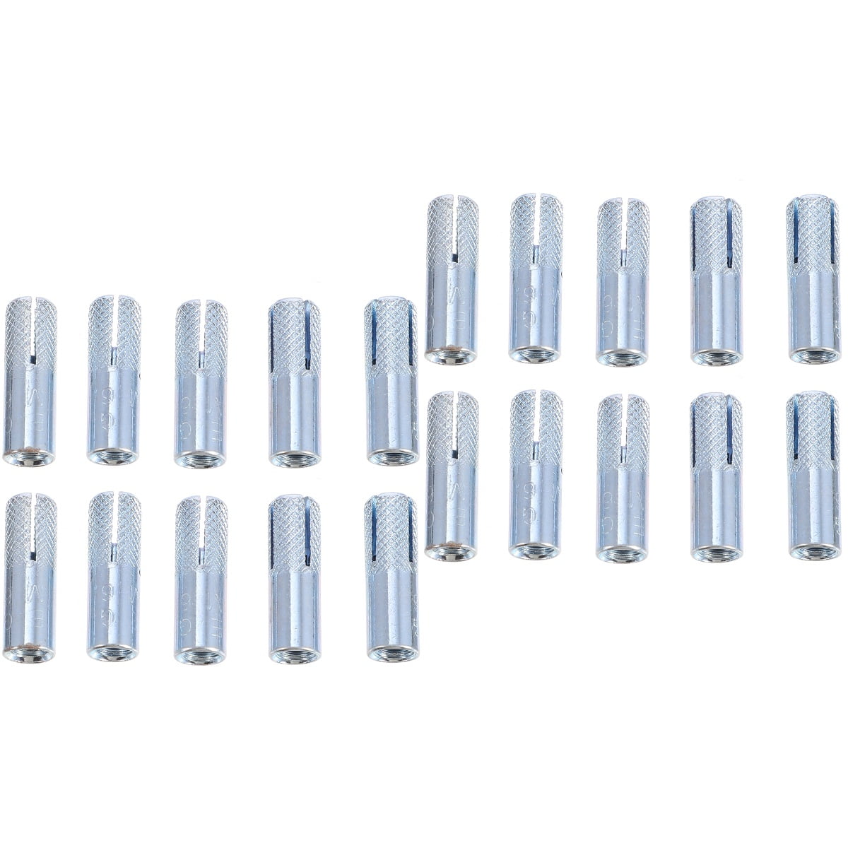 Raindrops 100 Pcs Wall Expansion Anchor Drop In Assisted Pegs Fastener ...