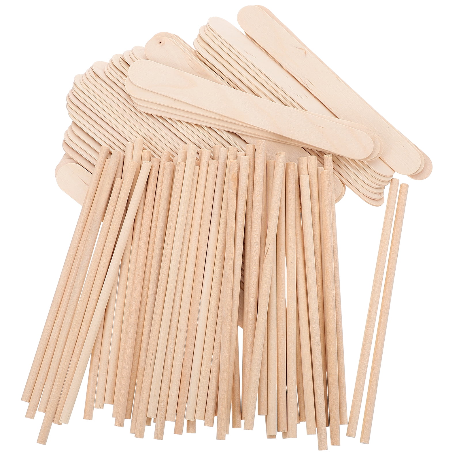Raindrops Jumbo Craft Sticks 100 Pcs Light Brown Wooden Popsicle Sticks ...