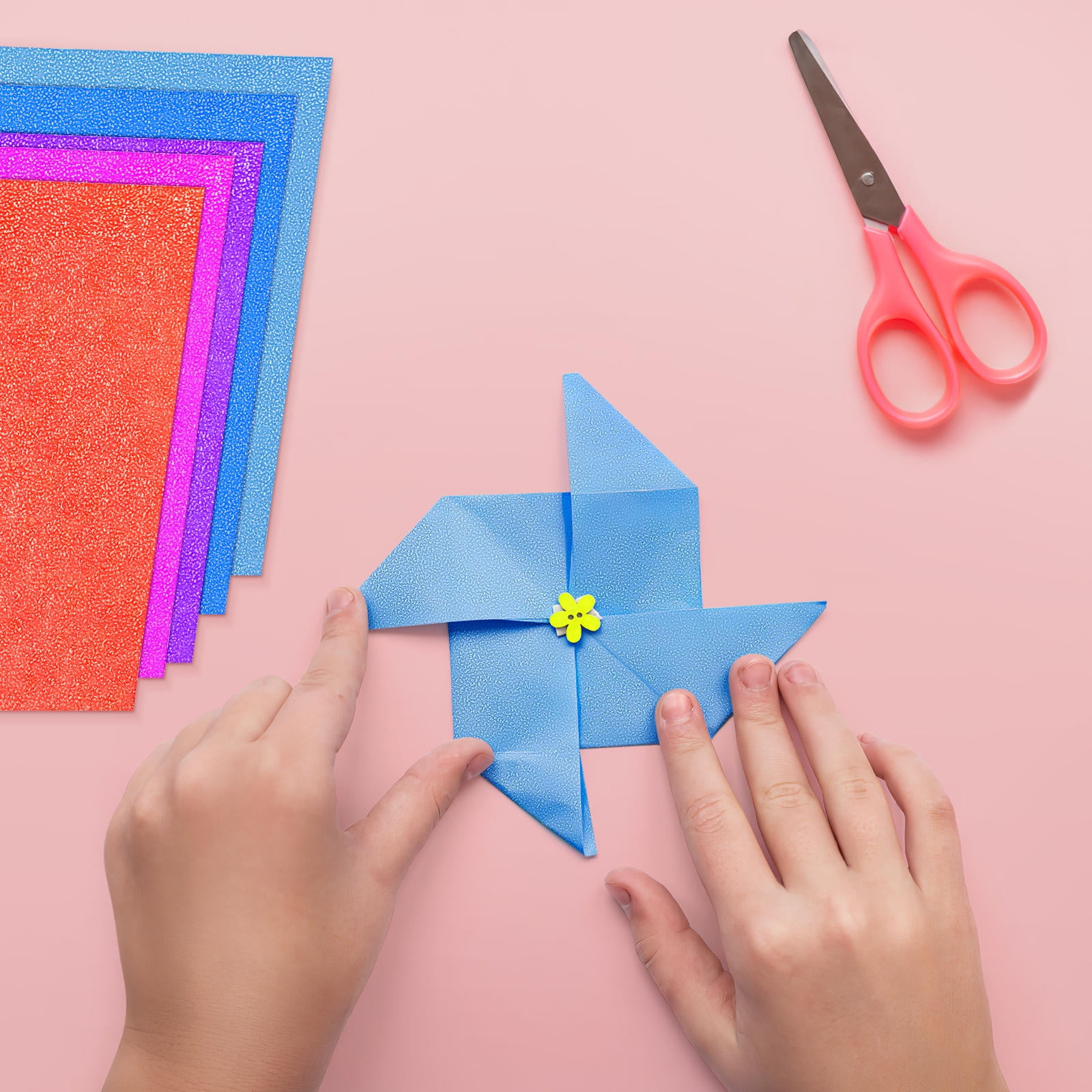 Raindrops Metallic Paper Glitter Paper Sheets - Walmart.com