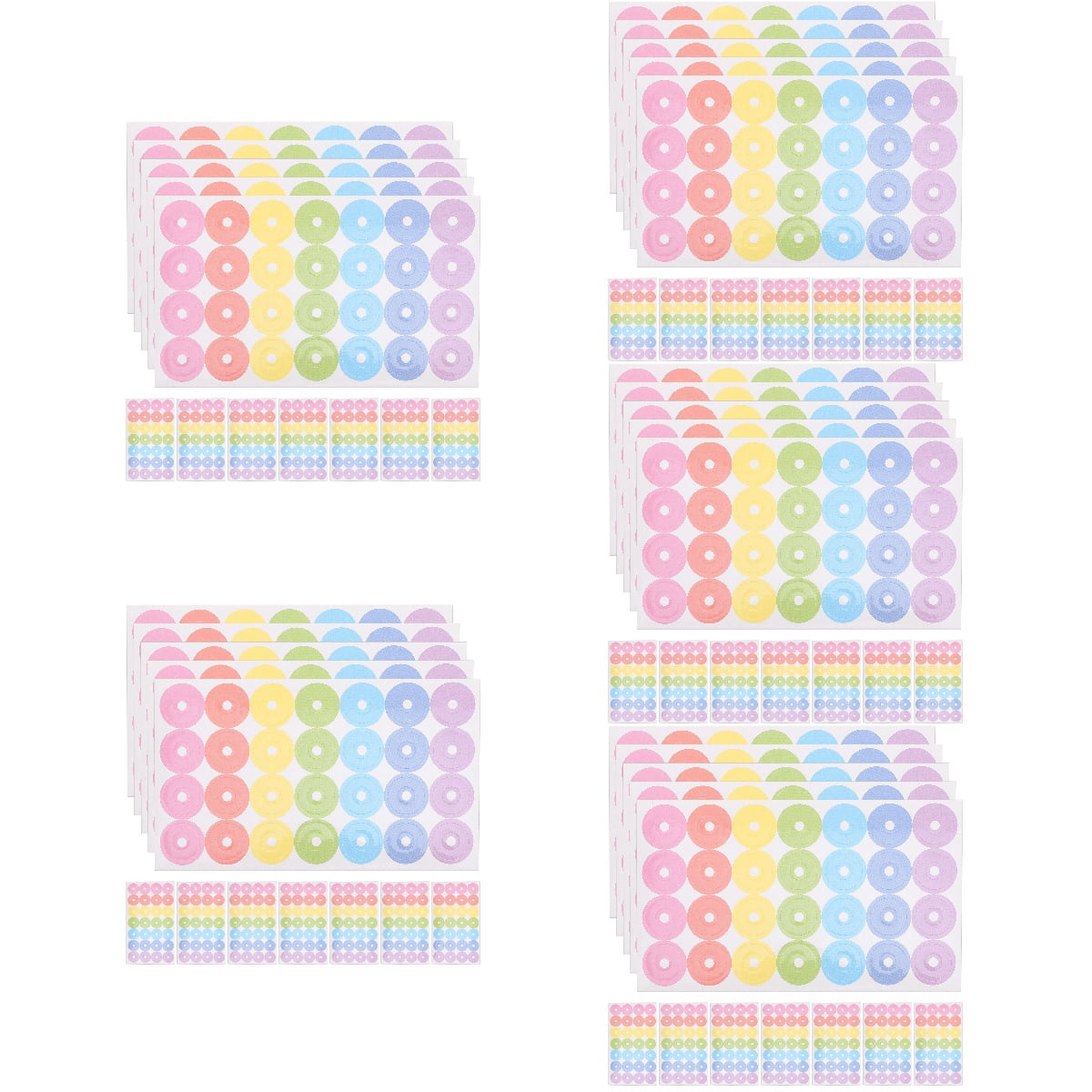 Raindrops 100 Sheets Loose-leaf Paper Hole Reinforcement Stickers Self ...