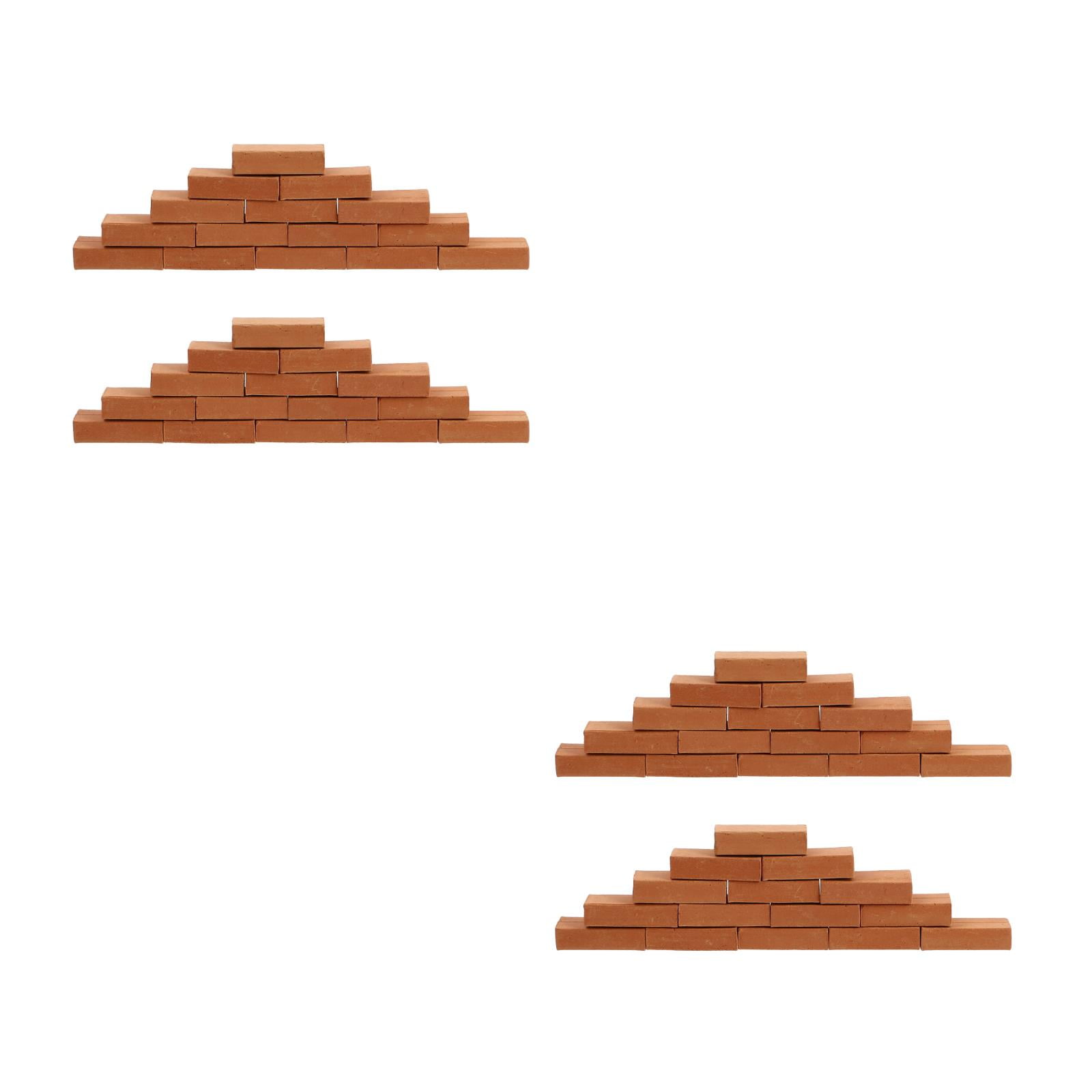 Raindrops 100 pcs Mini Red Bricks Tiny Bricks Model Mini Clay Bricks ...