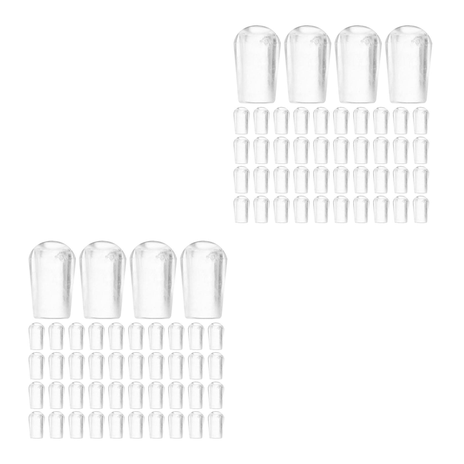 Raindrops 100 pcs PVC End Caps for Wire Metal Tubing Rubber Tips Shelf ...