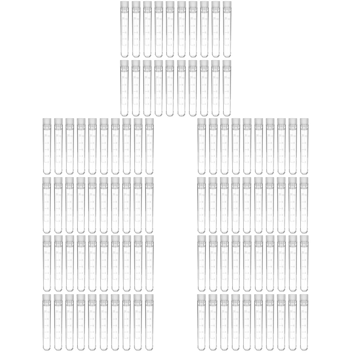 Raindrops 100 pcs Small Vial Sampling Scaled Freezer Liquid Bottle 10ml ...