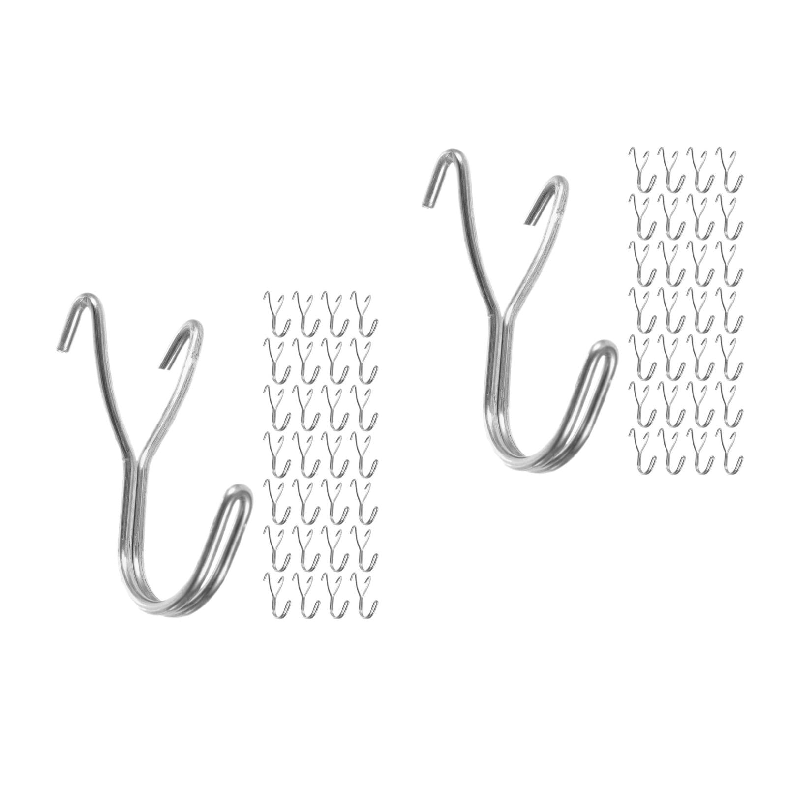 Raindrops 100 pcs Stainless Steel Pegboard Hooks J Shaped Hook ...