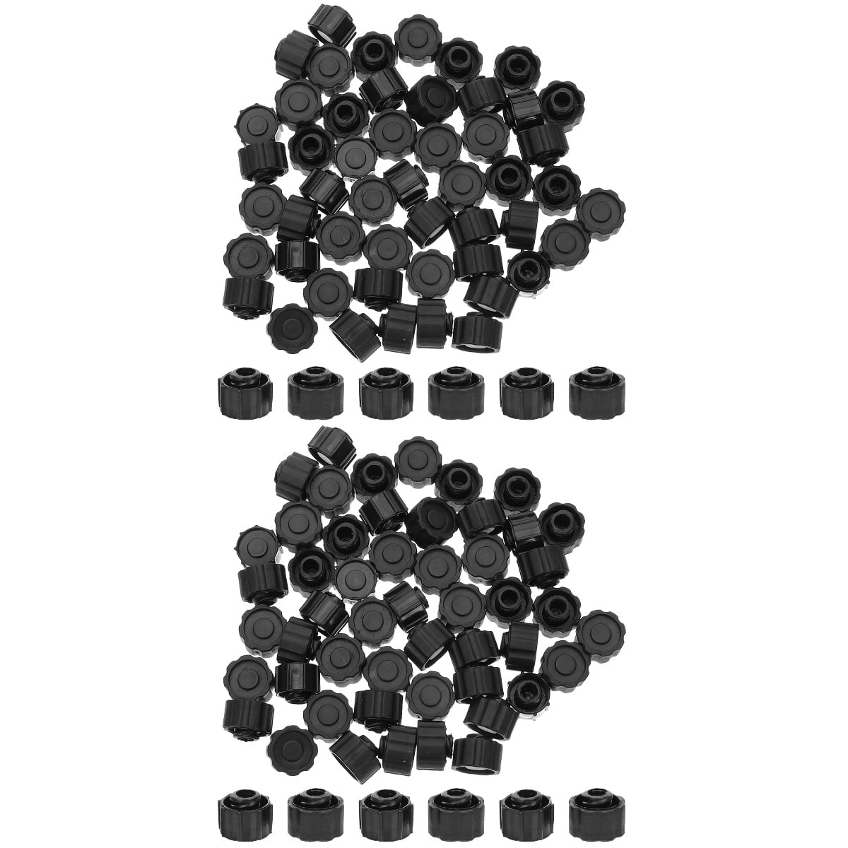 Raindrops 100 pcs Syringe Tip Caps Syringe Adapter Plugs Dispensing ...