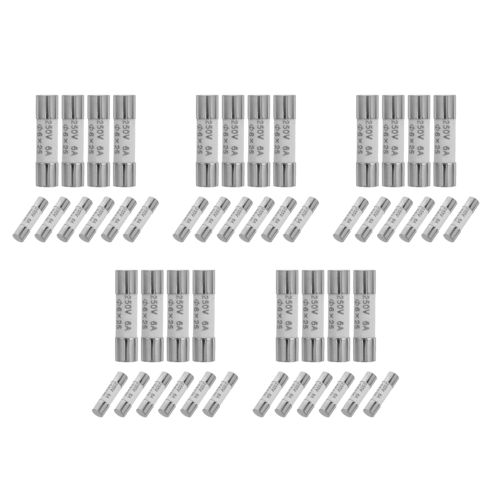 Raindrops 100 pcs Universal Fuse Tubes Ceramic Fuse Digital Multimeter ...