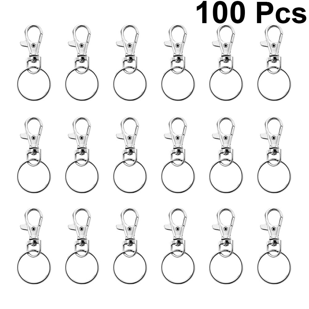 Raindrops 100Pack Metal Swivel Lobster Claw Clasps Silver for Adults Daily Use and Craft ...