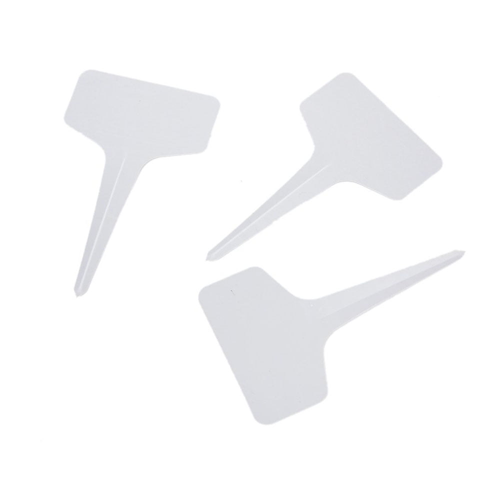 Raindrops 100Pack Reusable T-Shape Label Markers for Gardeners 3.9*2.4 ...