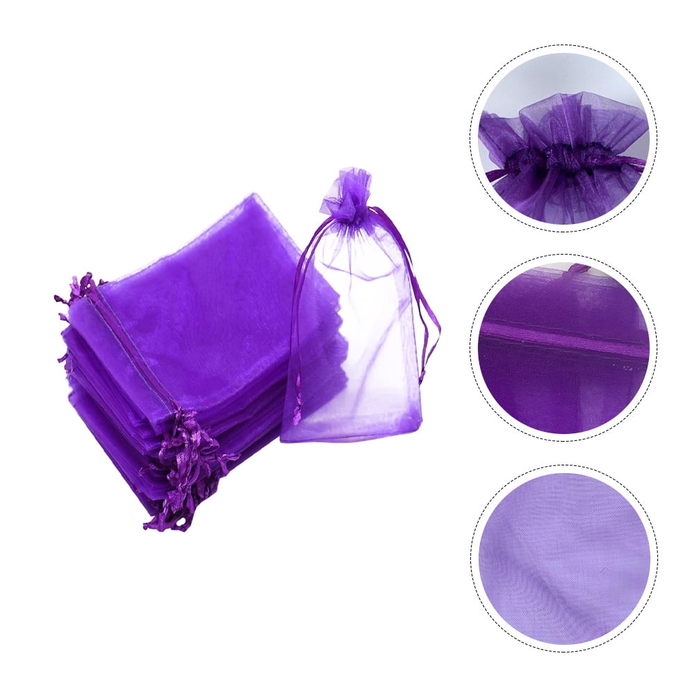 Raindrops 100Pack Small Drawstring Pouches for Daily Use 3.54x2.75in ...