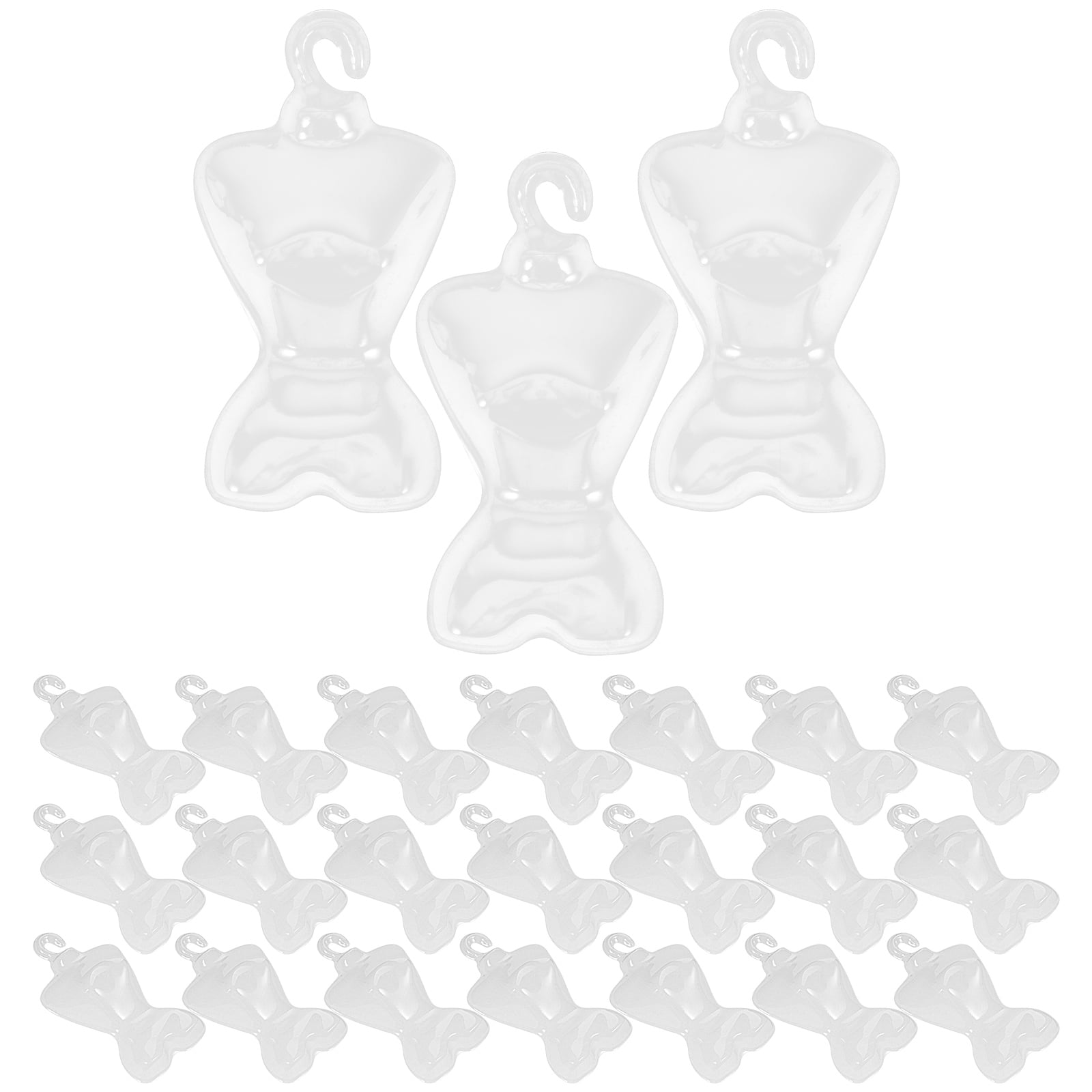Raindrops 100Pack Small Hangers Plastic Doll Hanger for Wardrobe ...